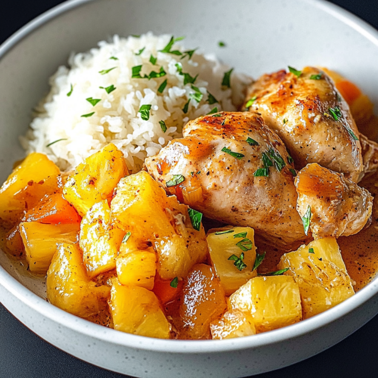 Recette Poulet Ananas et Riz