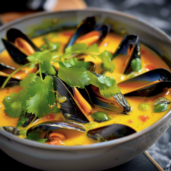 Velouté de Moules au Curry - Recette Facile et Savoureuse