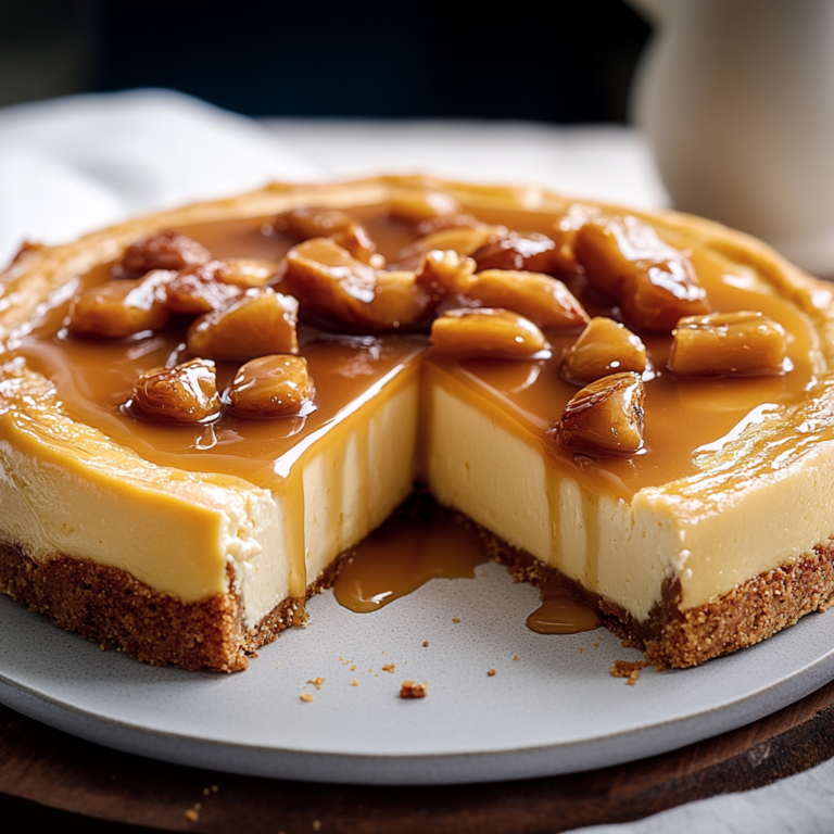 Gâteau au fromage à la tarte aux pacanes et au caramel