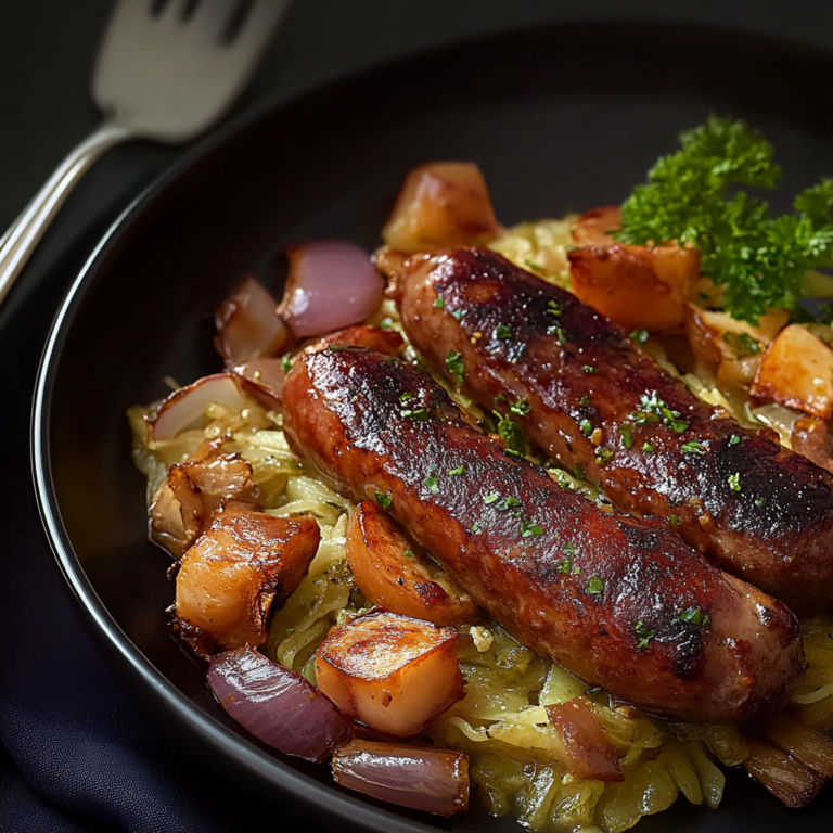 Chou Vert Braisé aux Saucisses : Recette Savoureuse